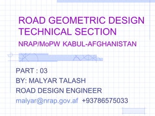 3 vertical alignment of road by Malyar Talash | PPT