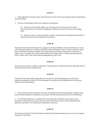 3. vienna convention on diplomatic relations 1961 | PDF
