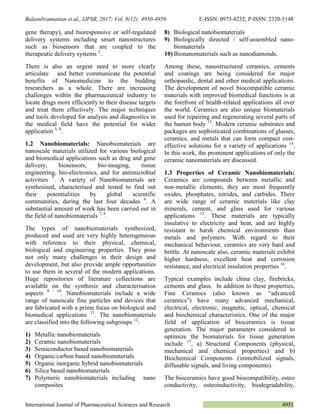 BIOMEDICAL APPLICATIONS OF CERAMIC NANOMATERIALS: A REVIEW | PDF