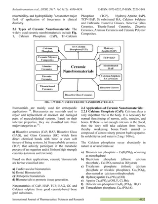 BIOMEDICAL APPLICATIONS OF CERAMIC NANOMATERIALS: A REVIEW | PDF