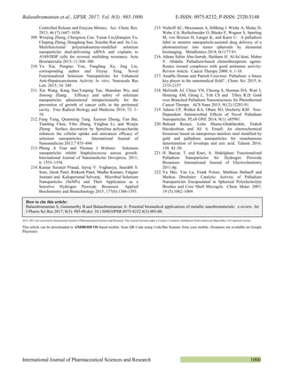POTENTIAL BIOMEDICAL APPLICATIONS OF METALLIC NANOBIOMATERIALS: A ...