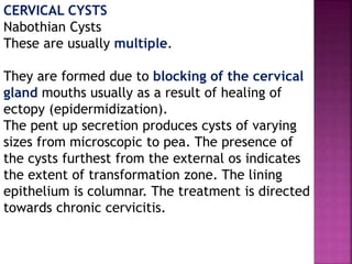 3-Vulvar dystrophies. Erosion of cervix. Ectropion. Cervical ...