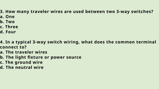 3-WAY SWITCH pptx in electrical technology | PPTX