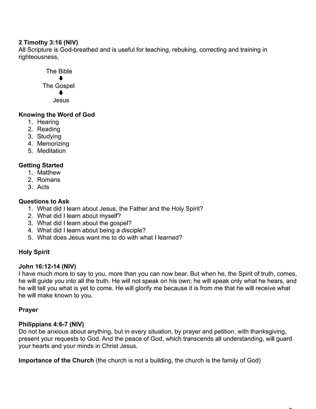 3. What is Foundational for Discipling Someone? Notes (Letter Sized) | PDF