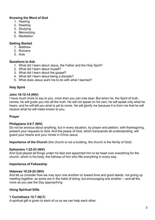 3. What is Foundational for Discipling Someone? Notes (A4) | PDF