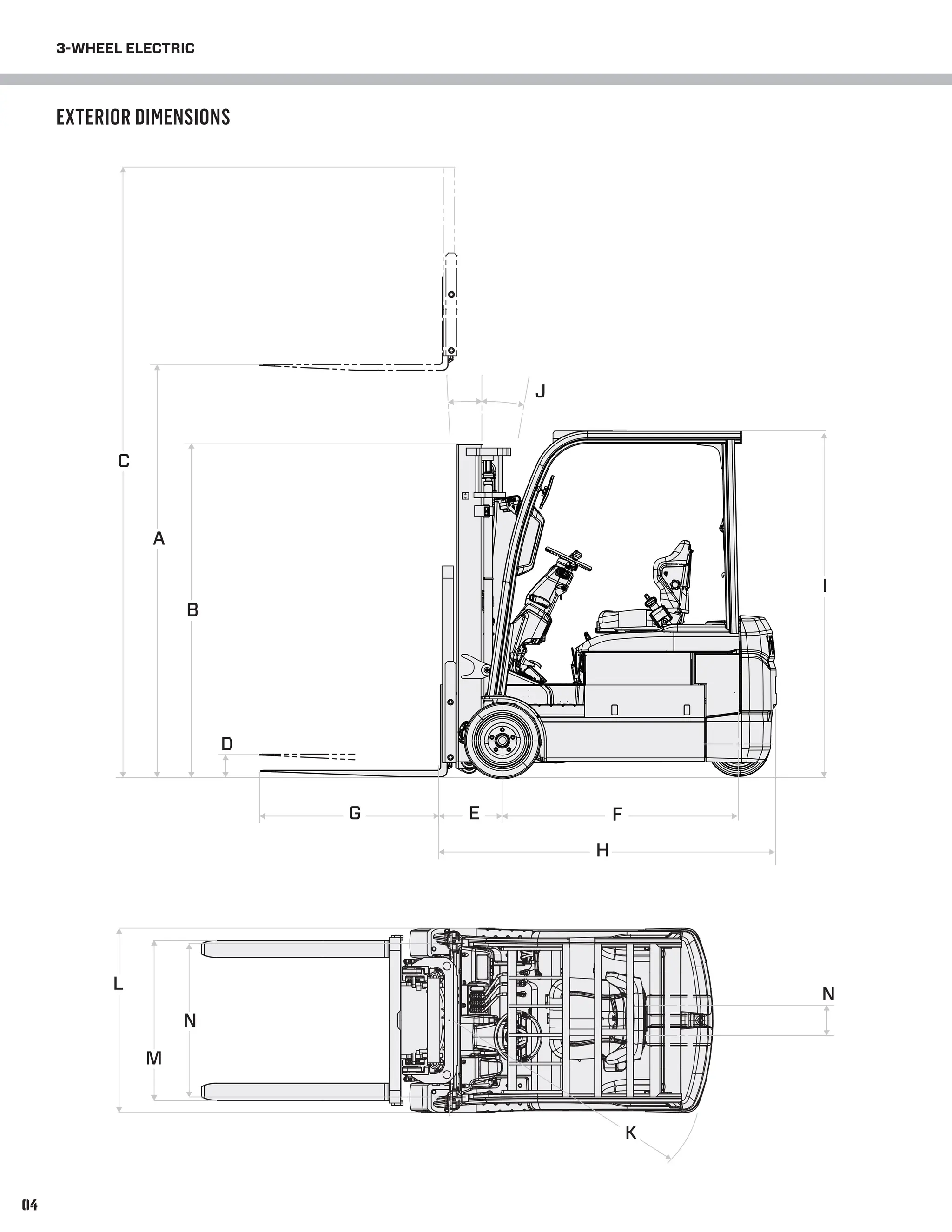 Toyota Three Wheel Electric Forklift Spec Sheet | PDF