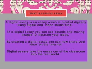 3.wide reading three digital essay power point | PPT | Homework and ...