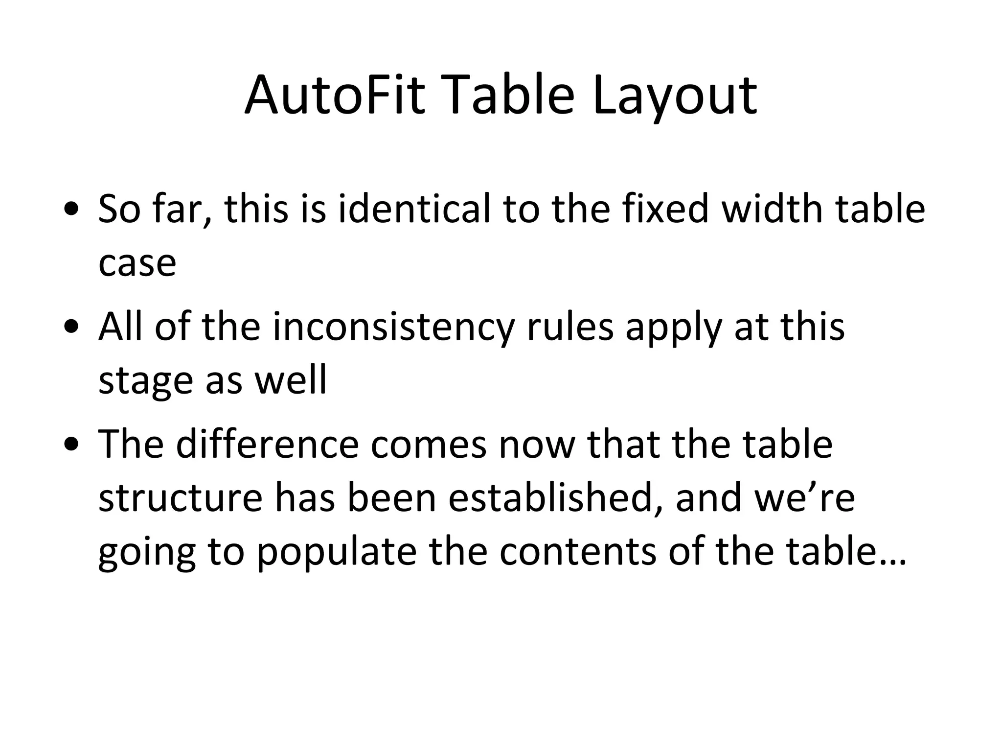3 wordprocessing ml subject - tables | PPTX
