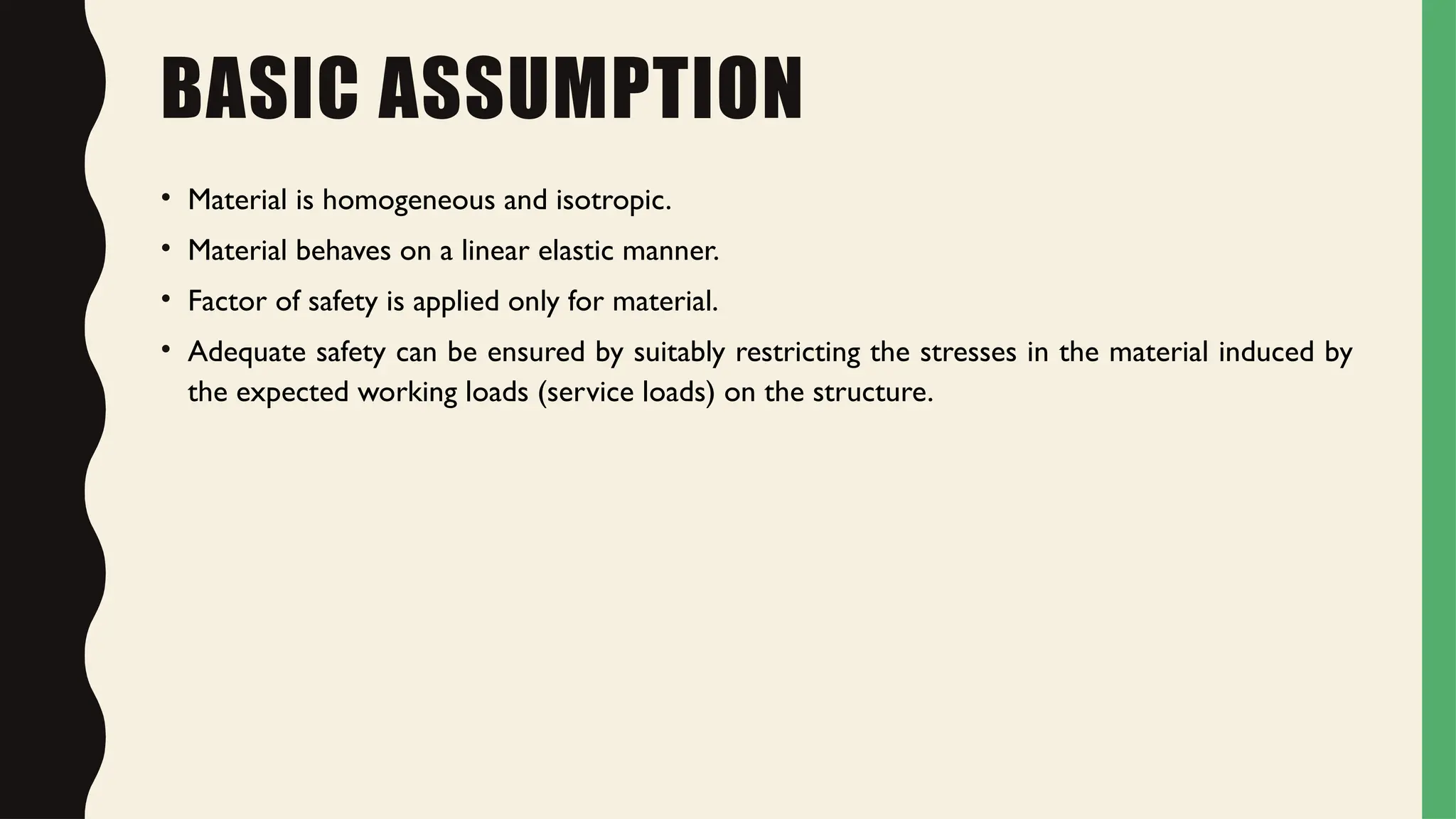 working stress method of design of structures | PPTX