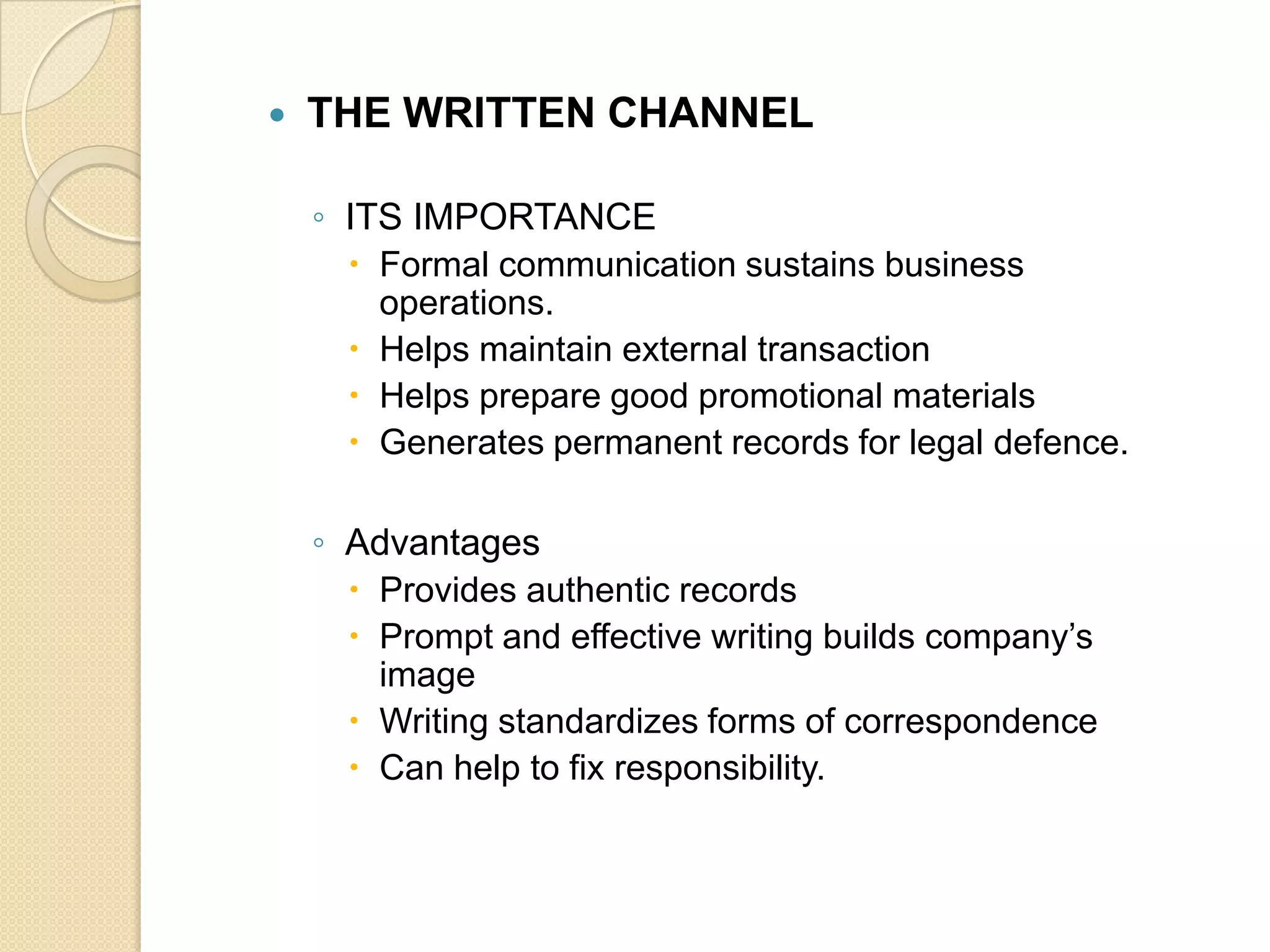 3 Written Communication | PPTX