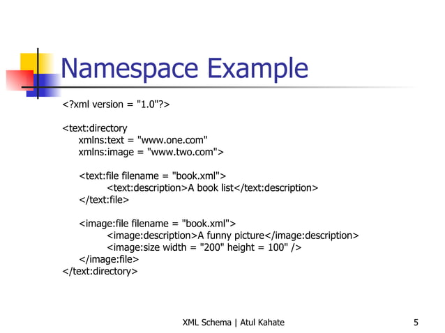 3 xml namespaces and xml schema | PPT