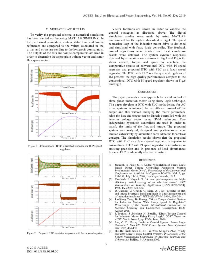 Fuzzy Speed Regulator For Induction Motor Direct Torque Control Scheme