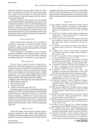 Signal Processing Tool for Emotion Recognition | PDF
