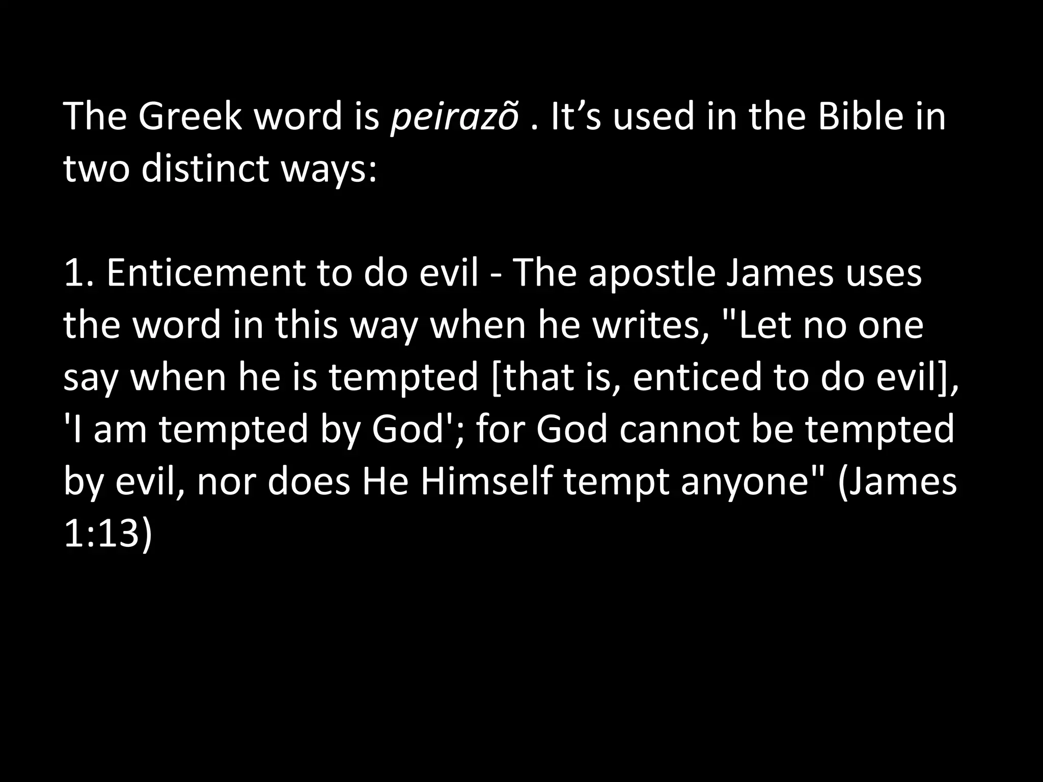 The temptation of jesus | PPTX