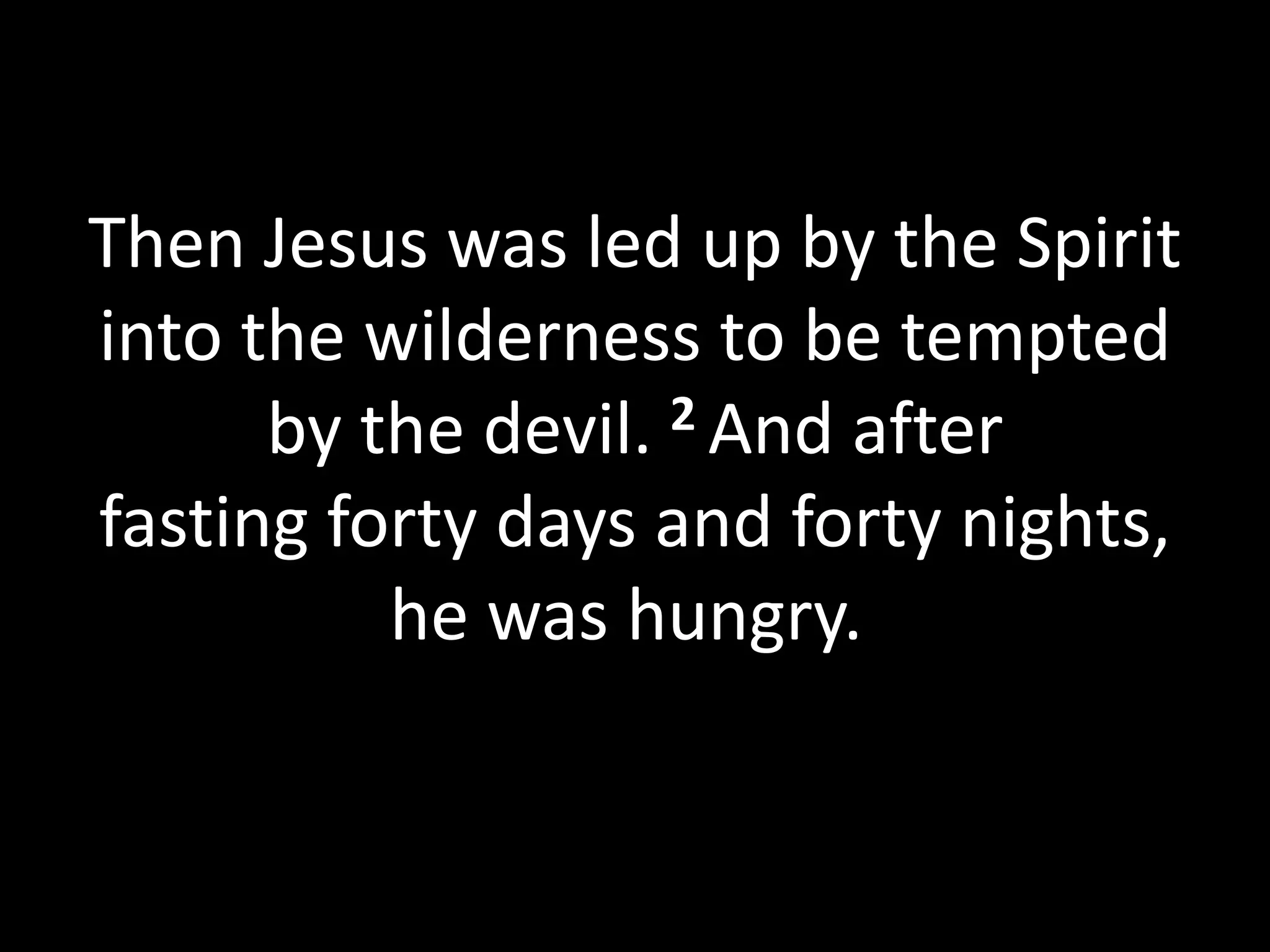 The temptation of jesus | PPTX