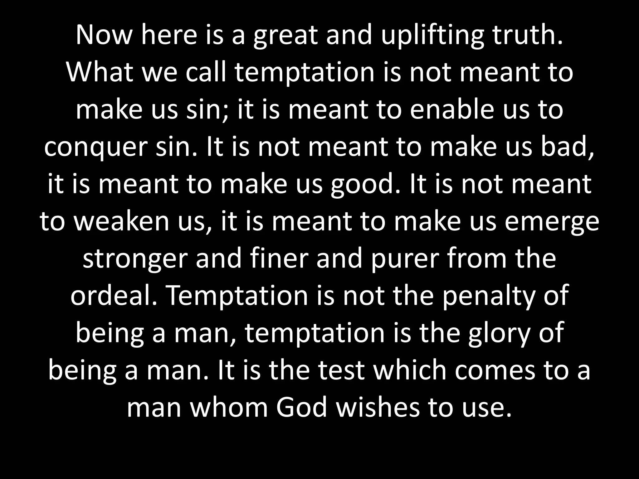 The temptation of jesus | PPTX