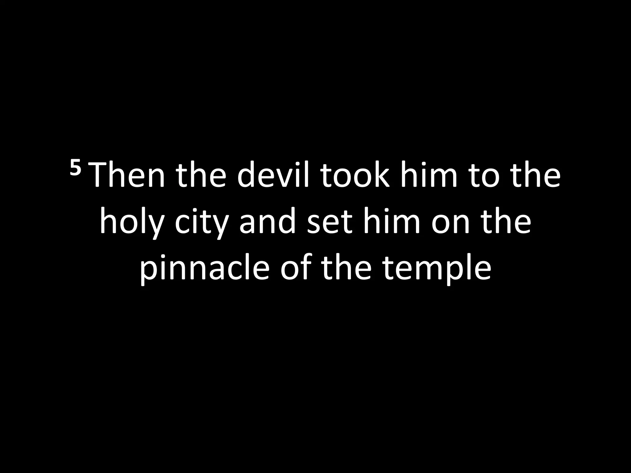 The temptation of jesus | PPTX