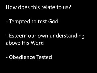 The temptation of jesus | PPTX