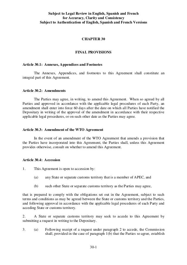 Chapter 30 : Final provisions