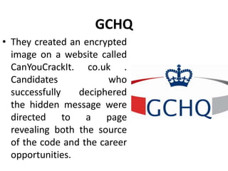 GCHQ success story - Gamification in recruitment - Manu Melwin Joy | PPTX