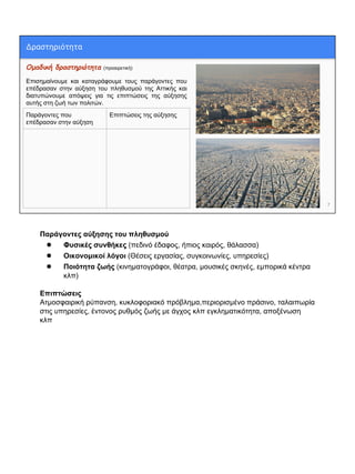 30. Η γεωγραφική κατανομή του πληθυσμού της Ελλάδας | PDF