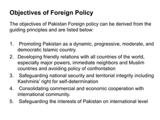 Foreign policy of pakistan | PPTX