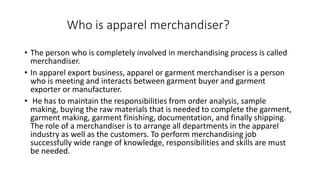 30.tips to merchandiser | PPTX | Apparel Industry | Industries