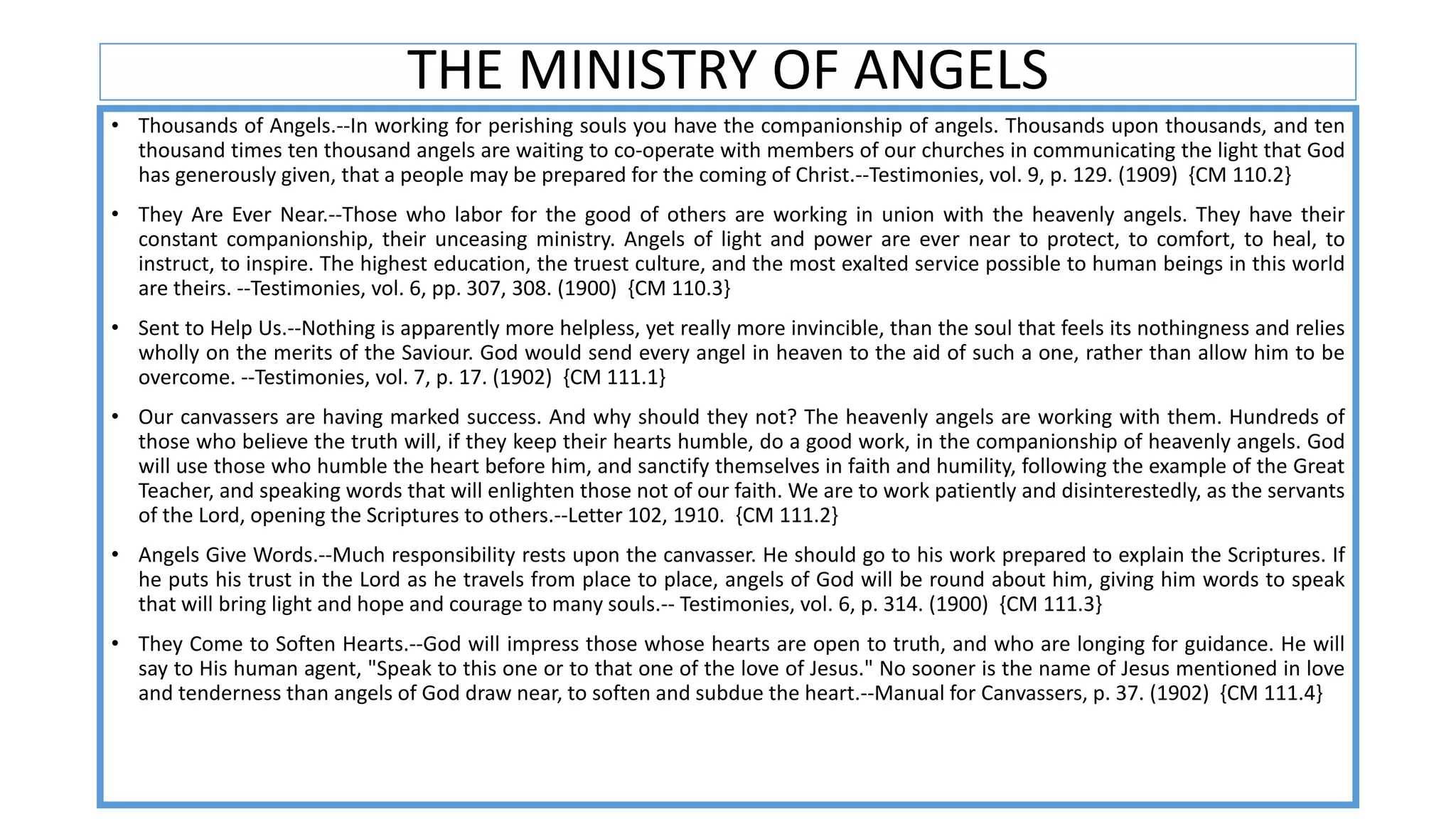 The ministry of angels | PPTX