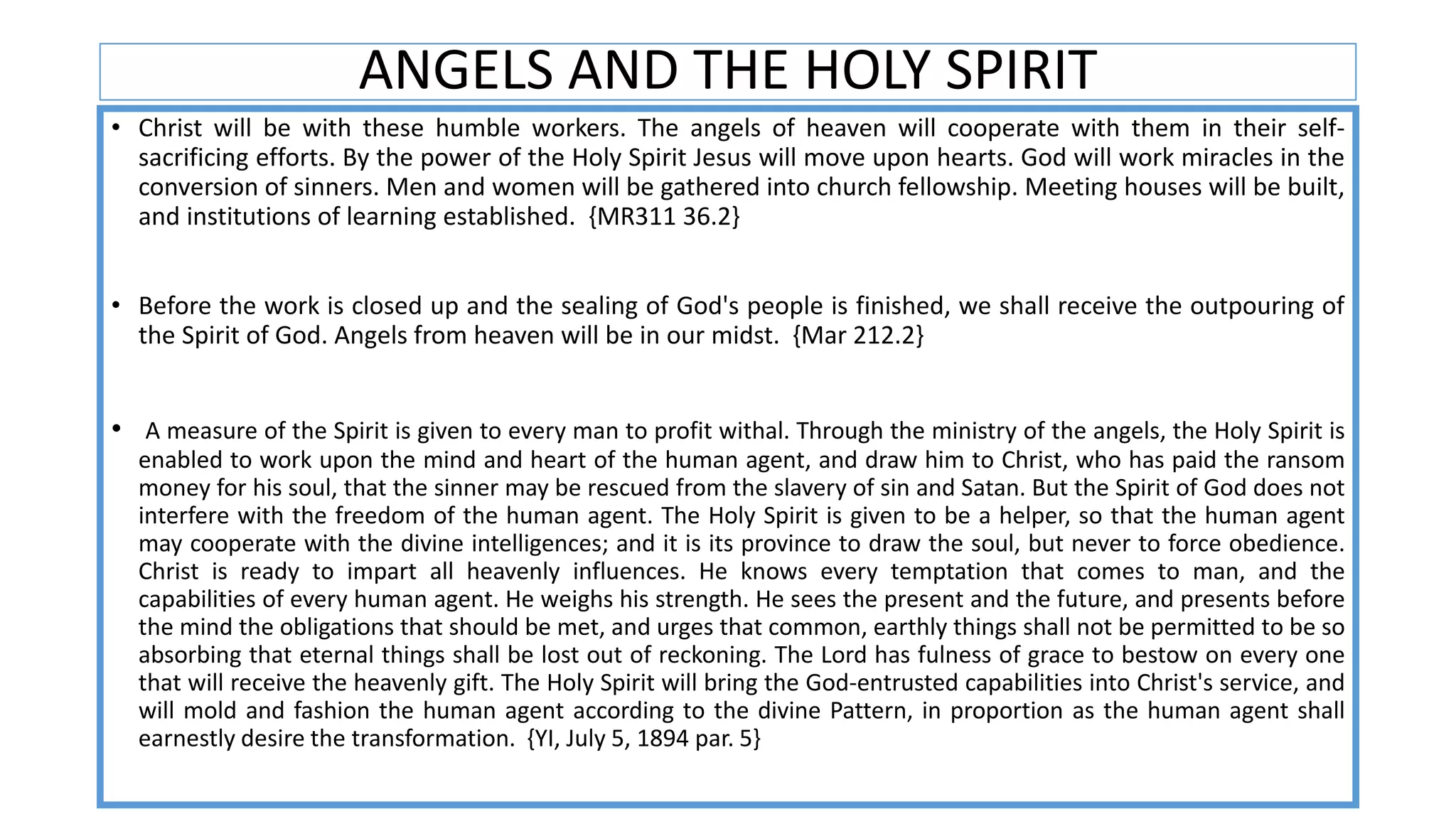 The ministry of angels | PPTX