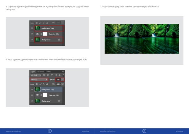 Membuat Efek HDR Dengan Photoshop | PDF