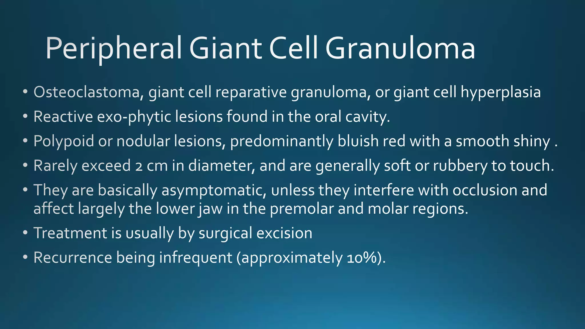 Giant Cell Lesions | PPTX