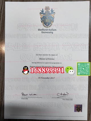 Sheffield Hallam University degree offer diploma Transcript | PDF