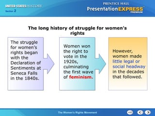 About Feminism movement and the change in time | PPT
