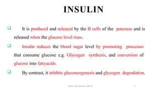 DPT - Biochemistry & Genetics - II (Hormones) Insulin & Glucagon | PPTX ...