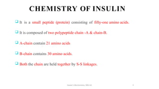 DPT - Biochemistry & Genetics - II (Hormones) Insulin & Glucagon | PPTX ...