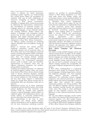 How the Brain Processes Numbers: What This Means for Math Education in West Africa (www.kiu.ac ...