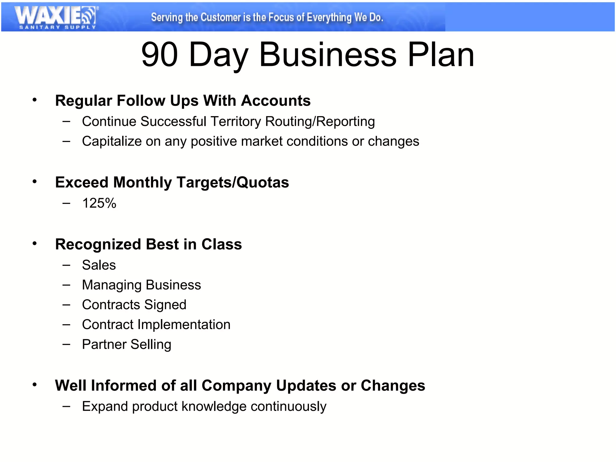 30 60 90 Business Plan | PPT