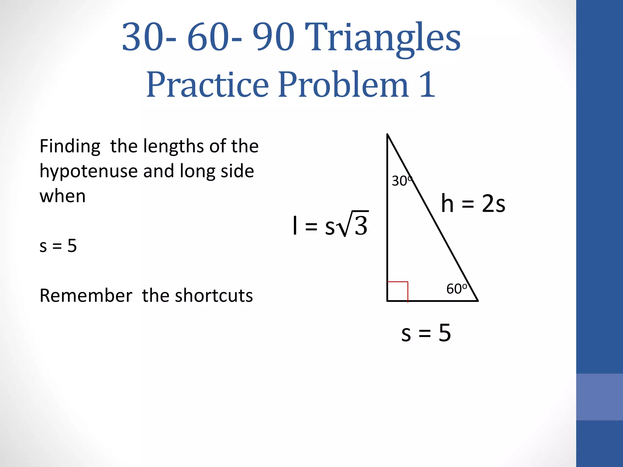 30 60-90 triangles | PPTX