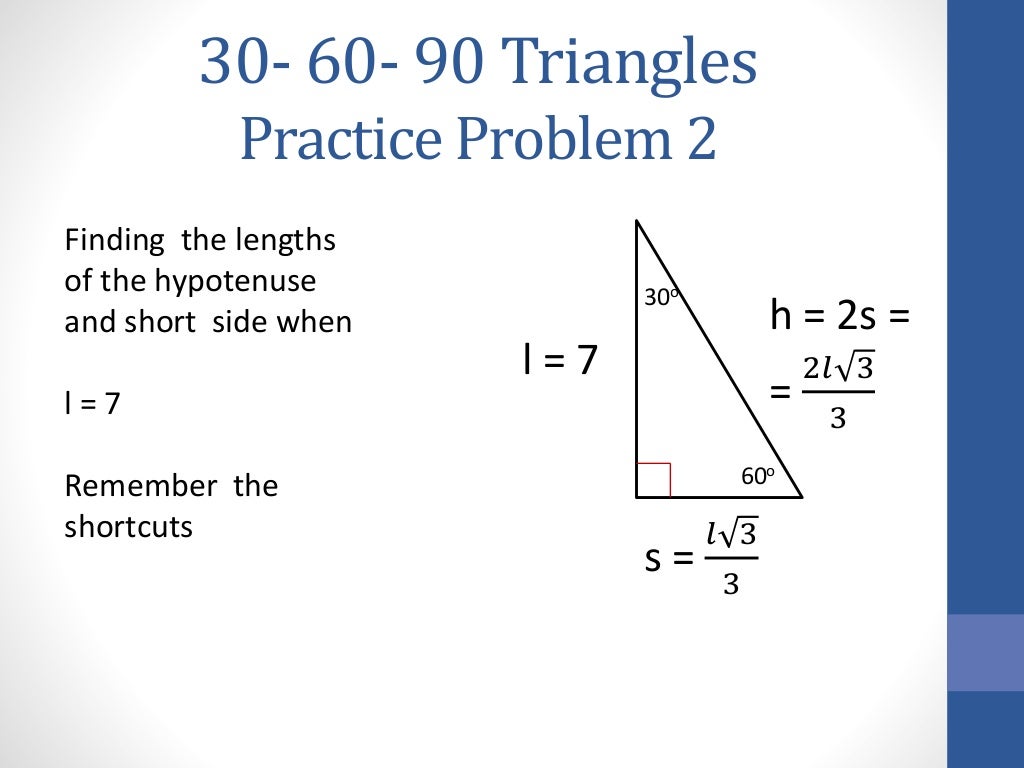 30 60-90 triangles