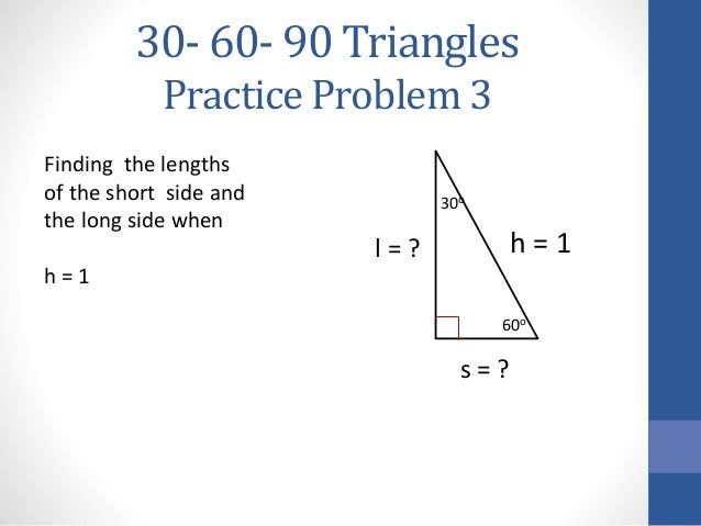 30 60-90 triangles