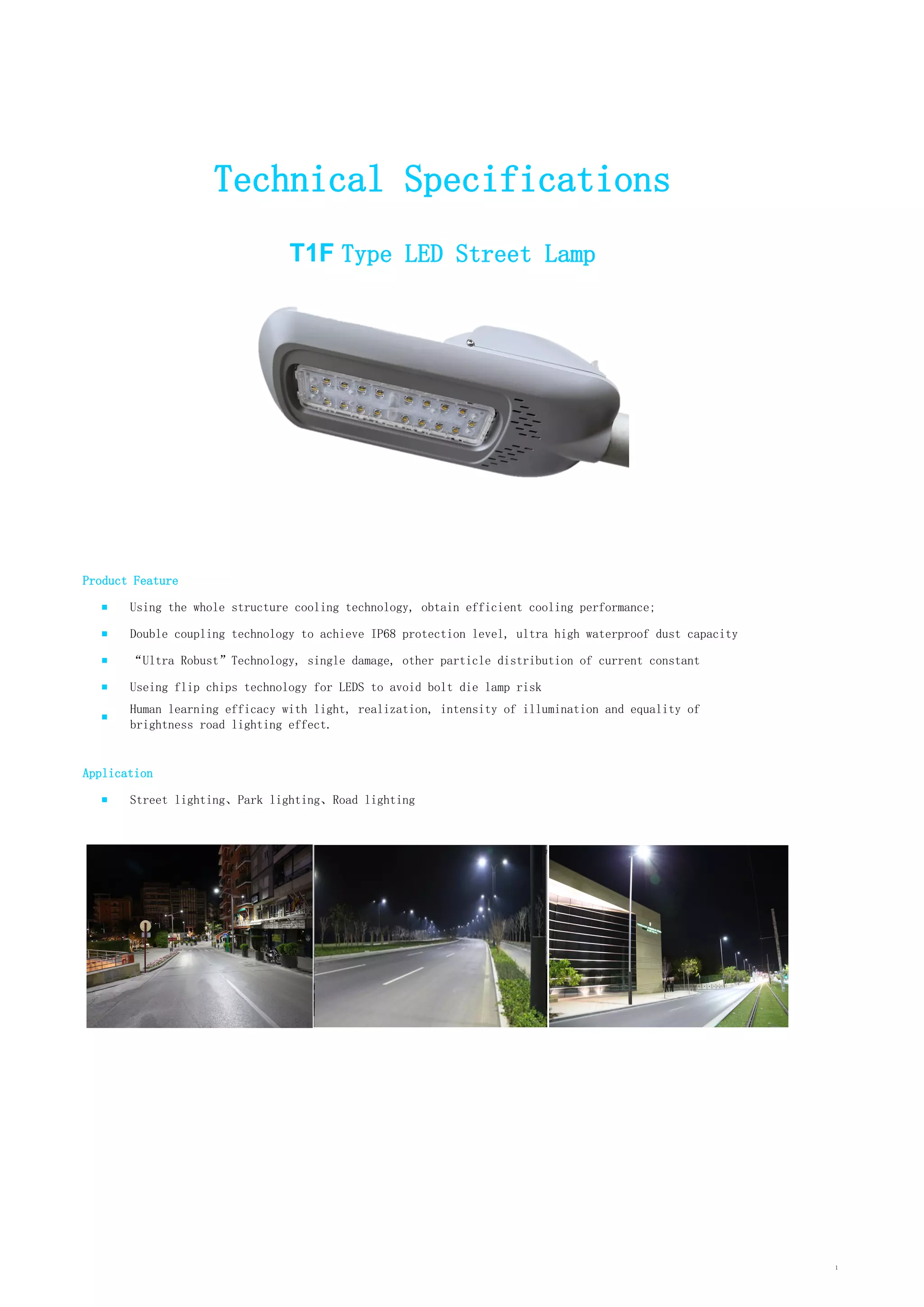 30- 60w led street light specification | PDF