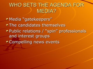 Agenda Setting Theory | PPT