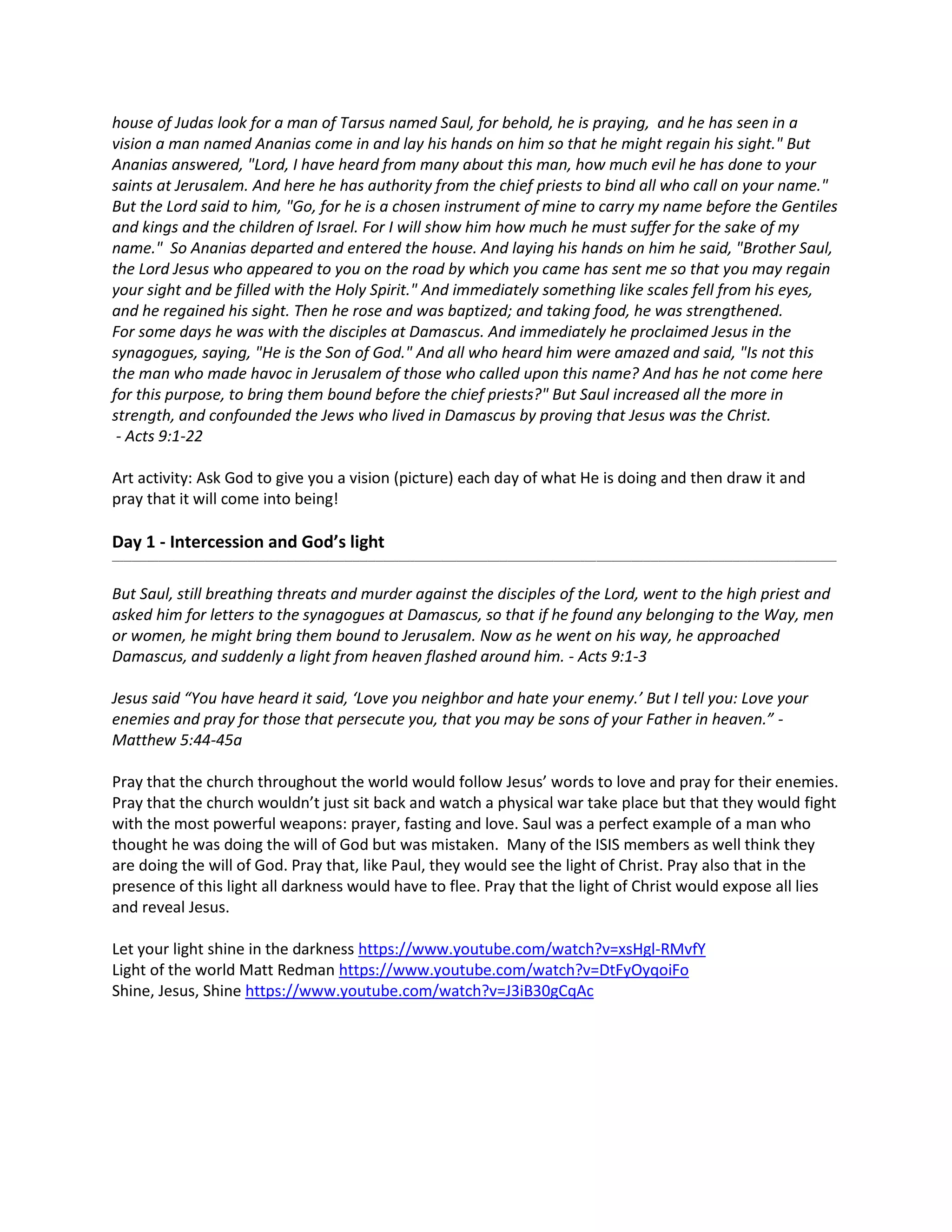 30 Day Prayer Guide For ISIS | PDF