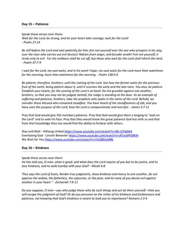 30 Day Prayer Guide For ISIS | PDF