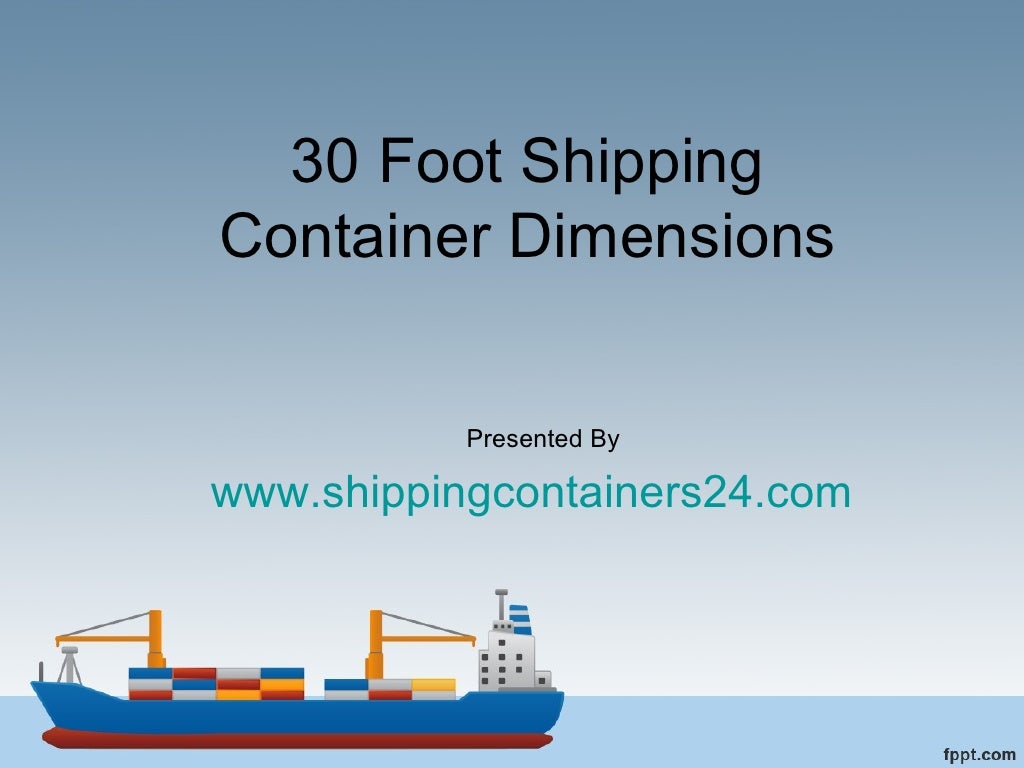 30 Foot Shipping Container Dimensions