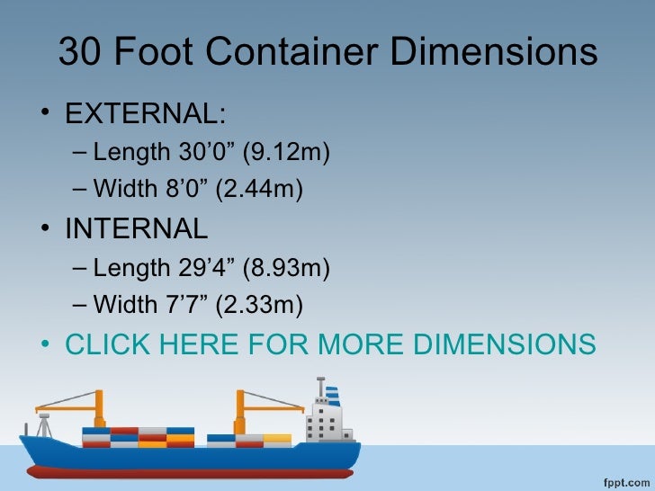 30 Foot Shipping Container Dimensions