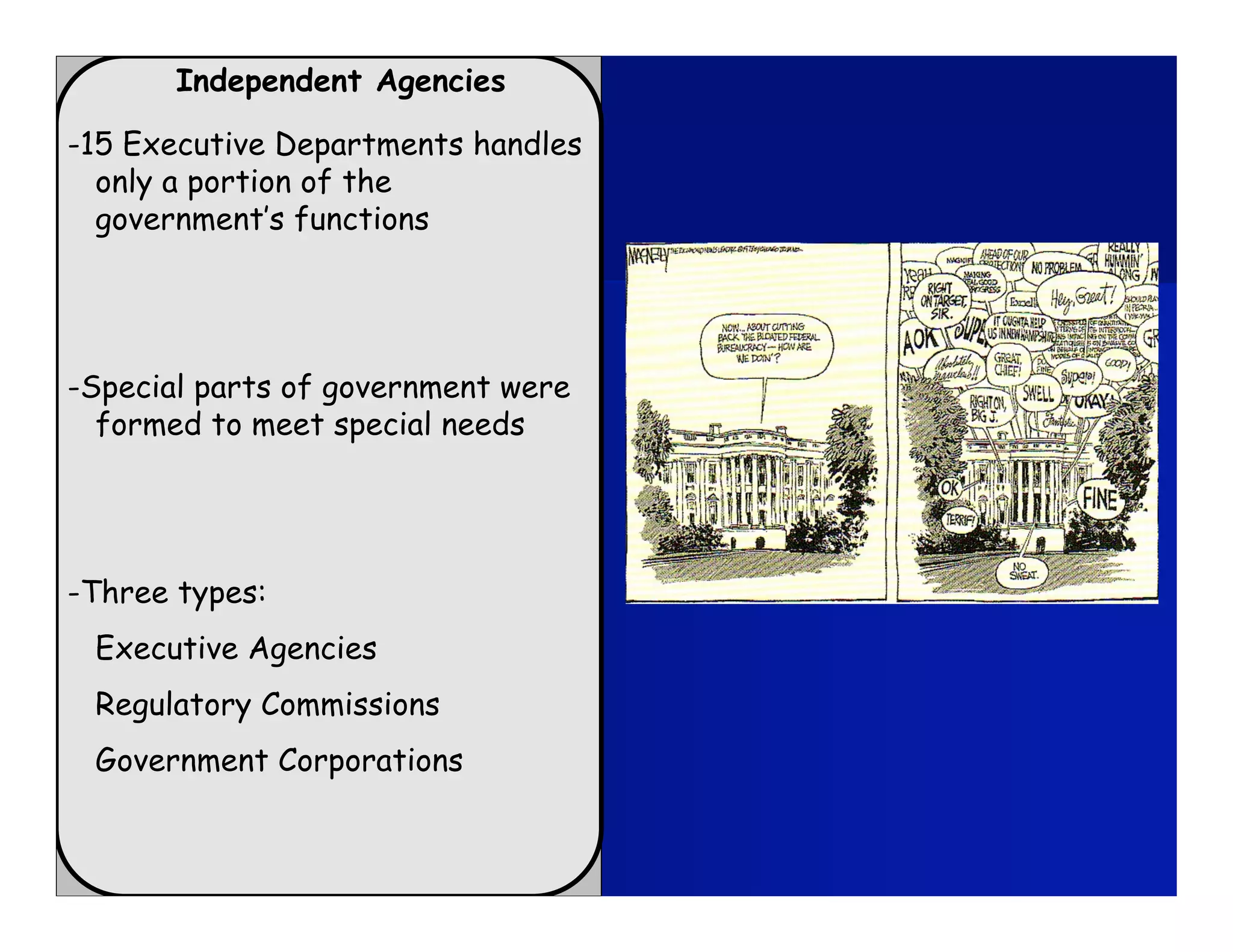 30 independent agencies | PDF