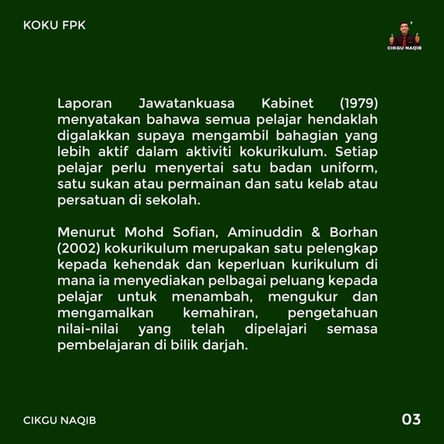 KOKURIKULUM BERLANDASKAN FPK (Falsafah Pendidikan Kebangsaan) | PDF