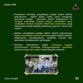 KOKURIKULUM BERLANDASKAN FPK (Falsafah Pendidikan Kebangsaan) | PDF