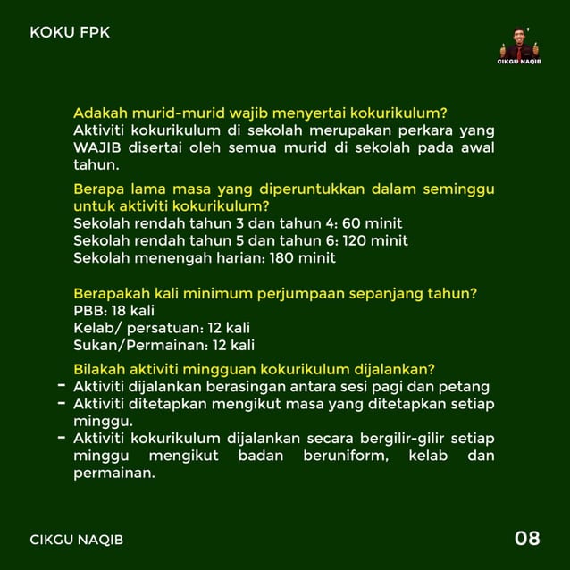KOKURIKULUM BERLANDASKAN FPK (Falsafah Pendidikan Kebangsaan) | PDF